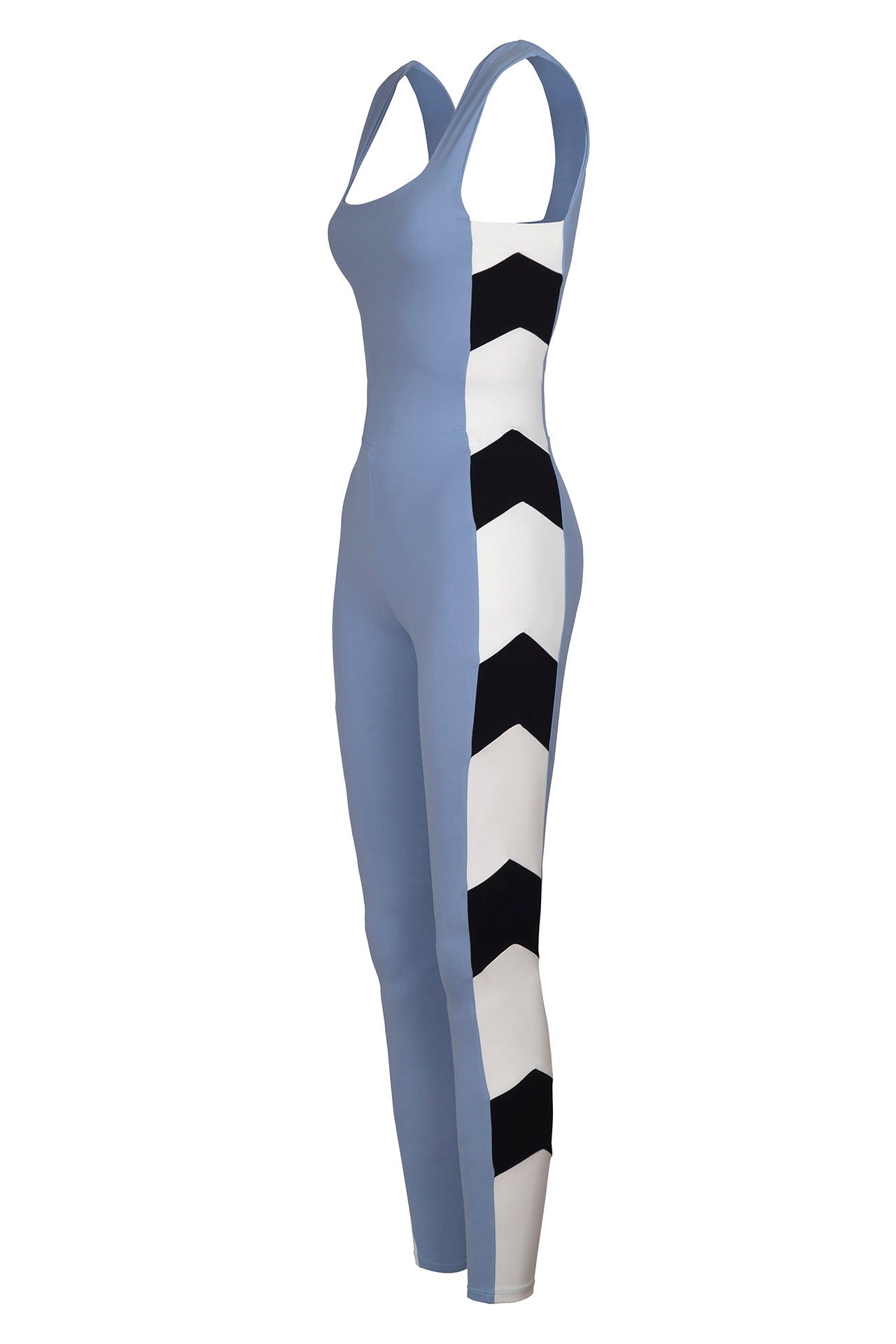 Arrow Unitard Light Blue / Black / Chantilly – Port de Bras